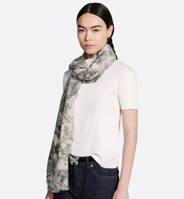 Dior Toile De Jouy Sauvage Stole