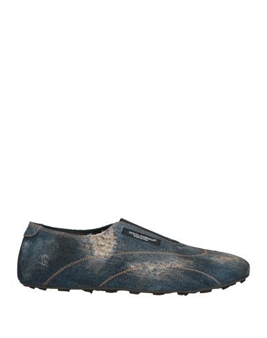 Dolce & Gabbana Distressed Denim Slip-on Sneakers