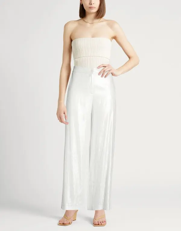 Liu Jo Linen And Viscose Wide-leg Trousers