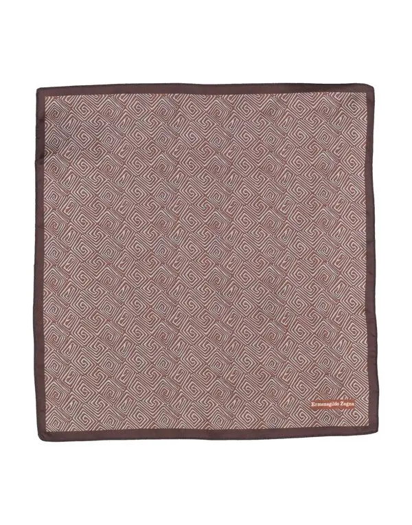 Zegna Dark Silk Pocket Square