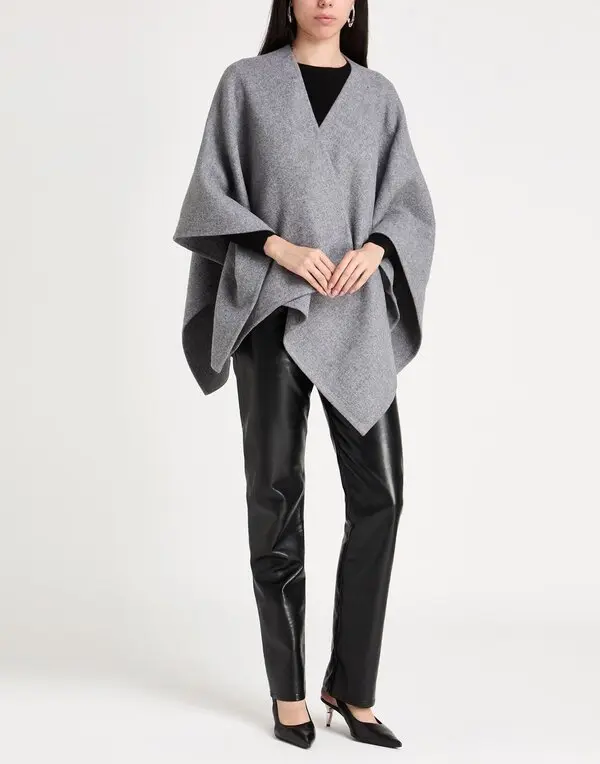 Max Mara Alpaca Wool Blend Wrap Cape