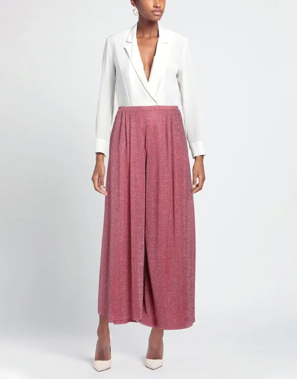 Oseree Polyamide Metallic Fiber Wide-leg Pants