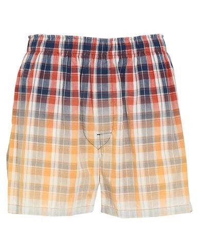 MAISON MARGIELA Cotton Tartan Bermuda Shorts - Rust