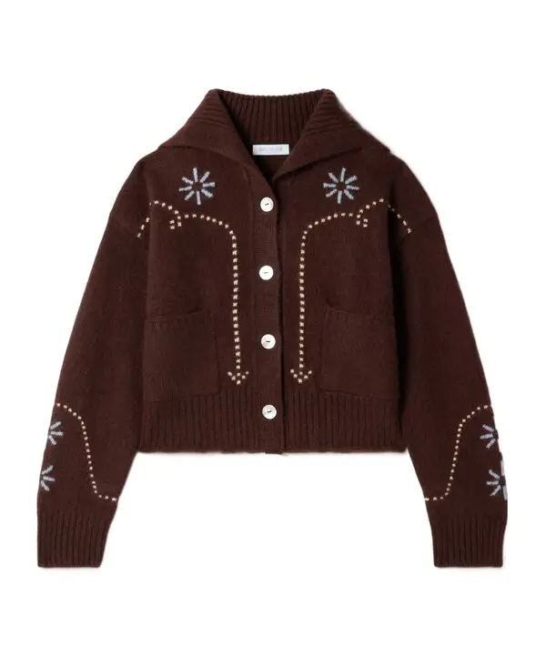 Calle Del Mar Long-sleeved Knitted Shirt - Black