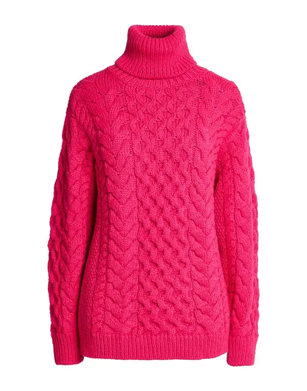 MARANT ETOILE Turtleneck Fuchsia Size Acrylic, Virgin Wool, Polyamide