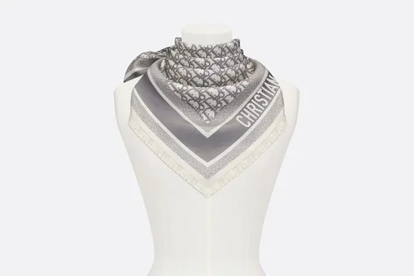 Dior Oblique Diortwin 70 Square Scarf