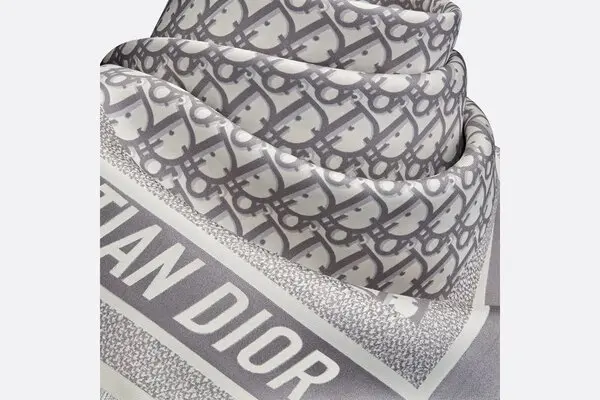 Dior Oblique Diortwin 70 Square Scarf
