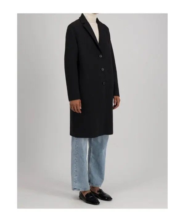 Harris Wharf London Boiled Wool Overcoat