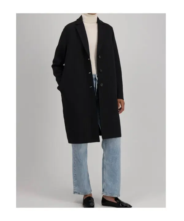 Harris Wharf London Boiled Wool Overcoat