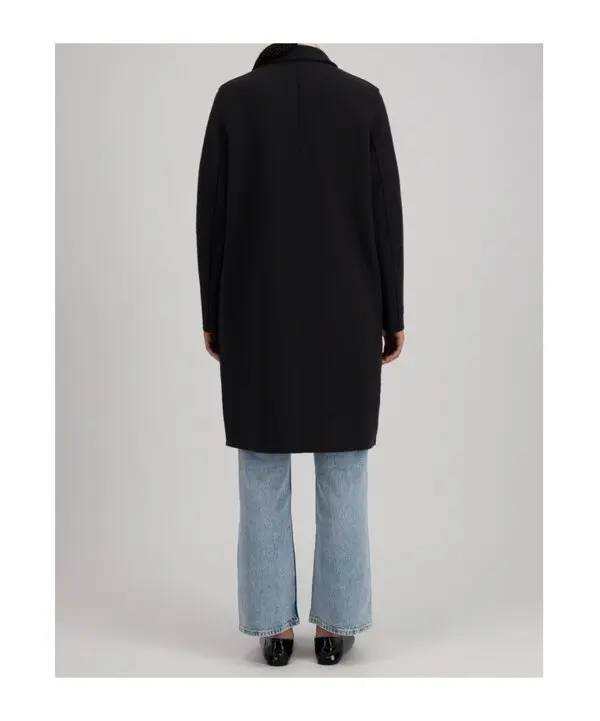 Harris Wharf London Boiled Wool Overcoat