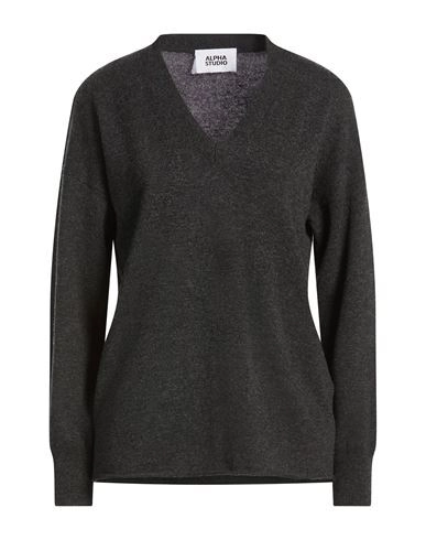 Alpha Studio Wool And Cashmere V-neck Pullover
