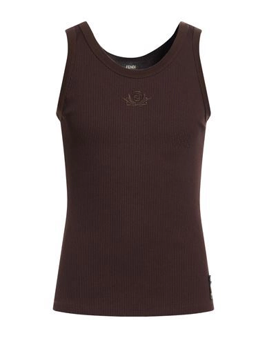 Fendi Tank Top Dark Size Polyamide, Elastane