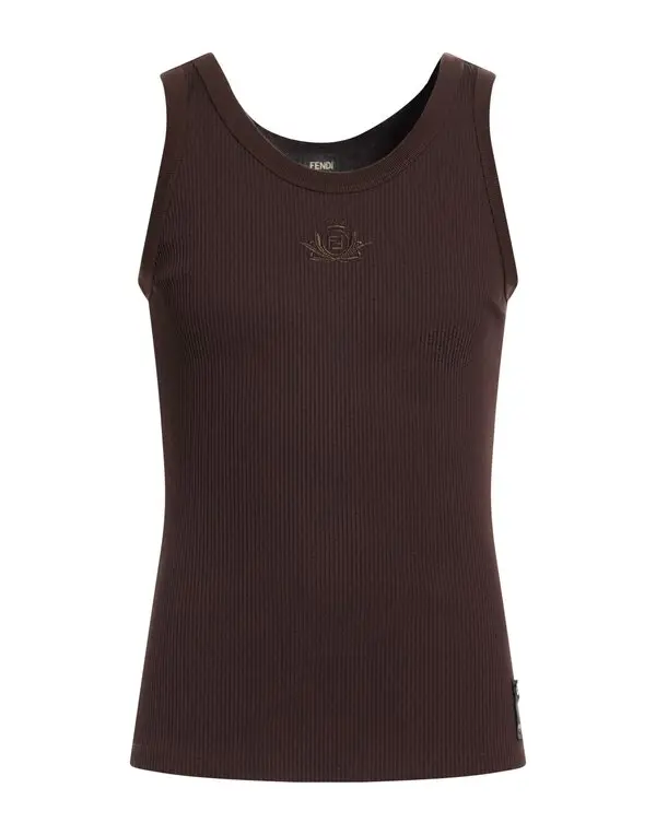 Fendi Tank Top Dark Size Polyamide, Elastane