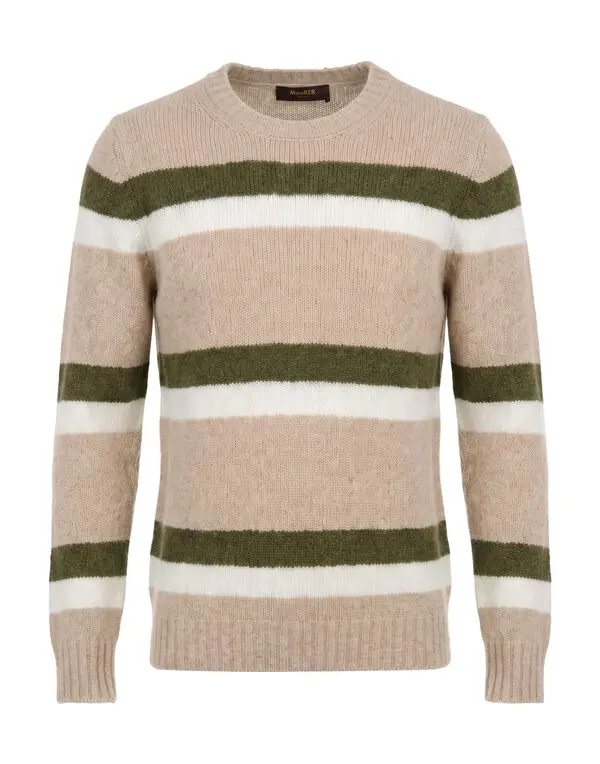 MOORER Wool Cashmere Striped Sweater