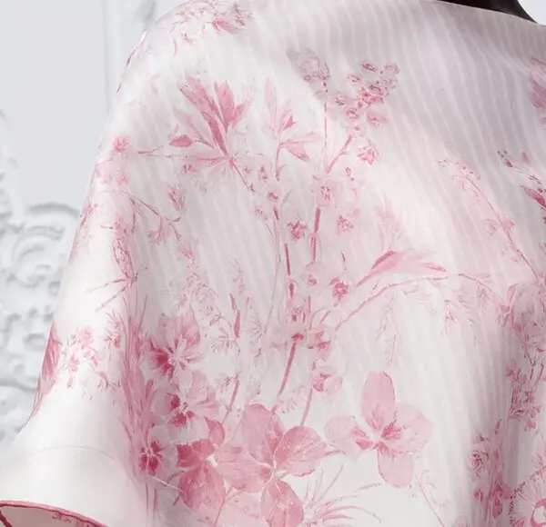 Dior Silk Top Toile De Jouy Floral Garden Riviera - Pink