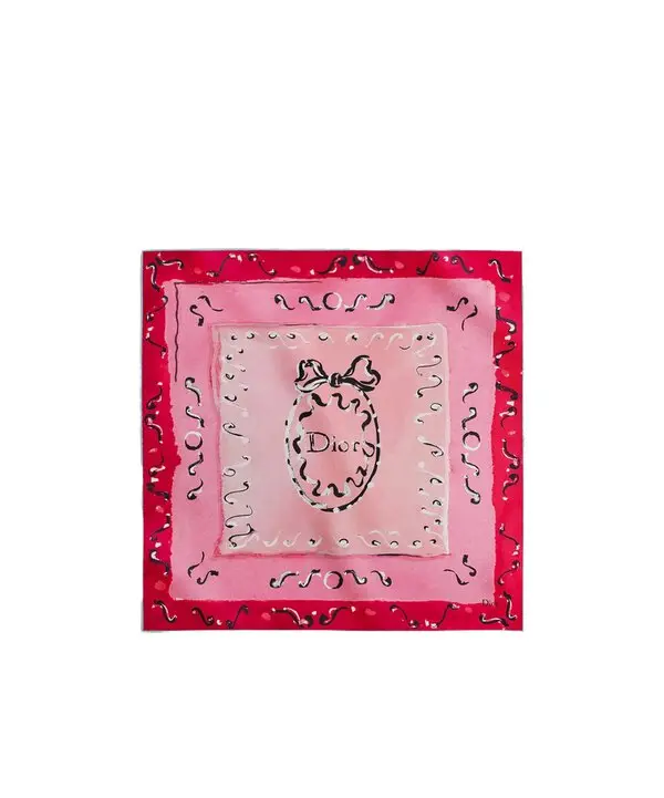 Dior Dioriviera Delicate Ribbon 70 Square Scarf - Pink