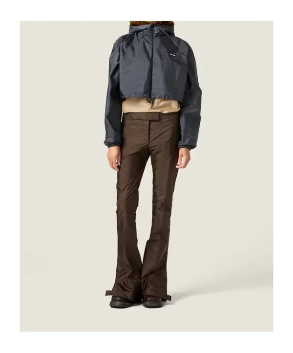 Miu Miu Technical Fabric Pants - Ebony