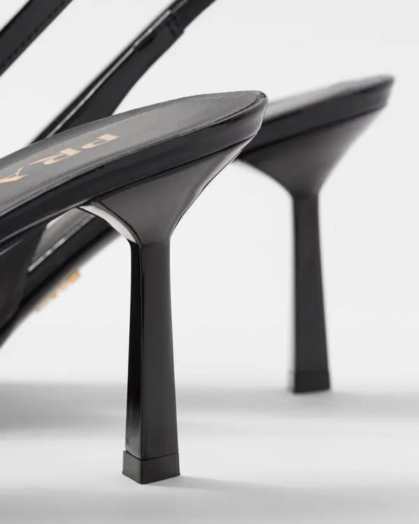 Prada Logo-plaque Pointed-toe Pumps