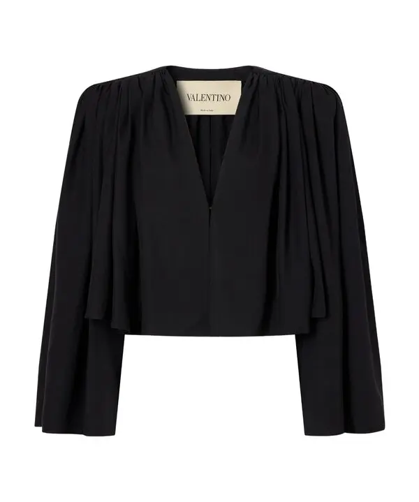 Valentino Garavani Satin Twill Jacket - Black