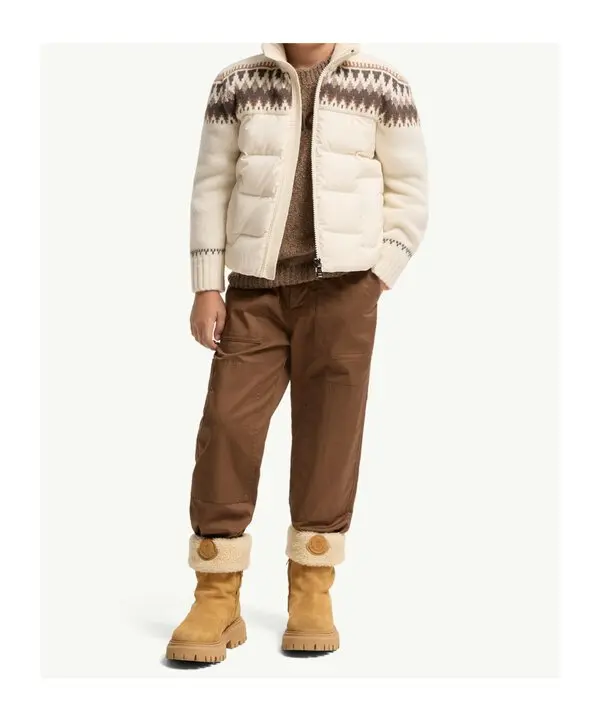 Moncler Wool Zip-up Down Cardigan