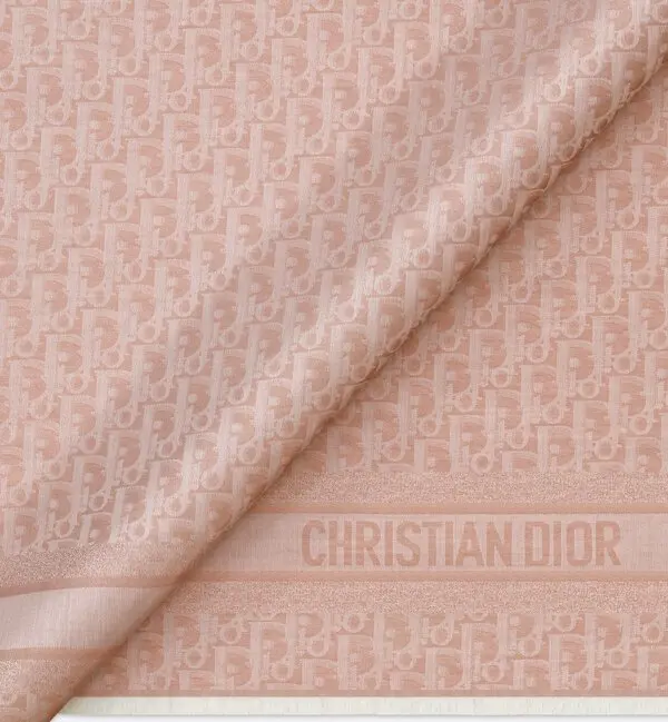 Dior Oblique Stole - Rose Pink
