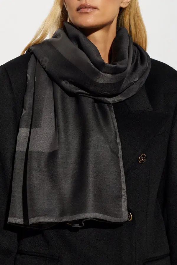 Dolce & Gabbana Dolce Gabbana Monogram Jacquard Scarf