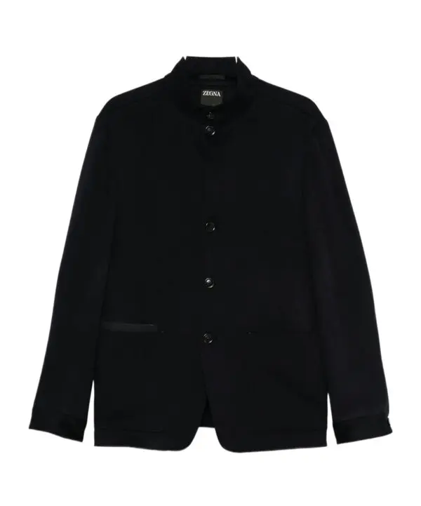 Zegna Navy-blue Oasi-cashmere Il Conte Jacket