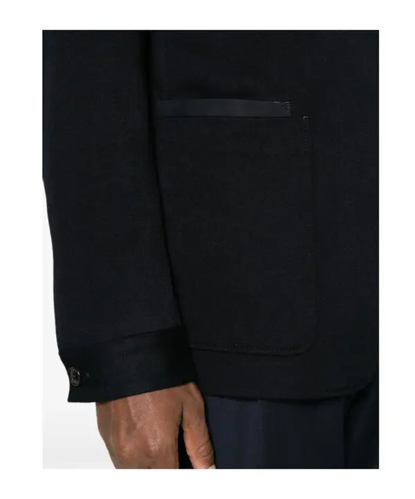 Zegna Navy-blue Oasi-cashmere Il Conte Jacket