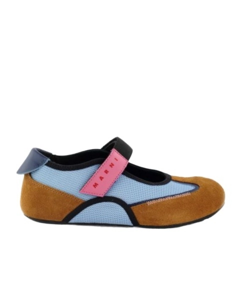 Marni Logo Ballet Flats - Multicolor