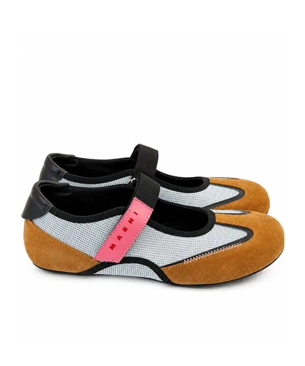Marni Logo Ballet Flats - Multicolor