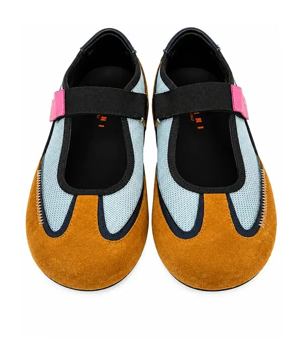Marni Logo Ballet Flats - Multicolor