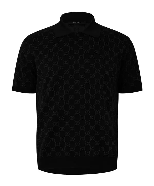 Gucci Minimal Jacquard Short-sleeve Polo