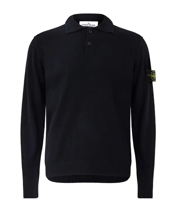 Stone Island Long-sleeve Knit Polo
