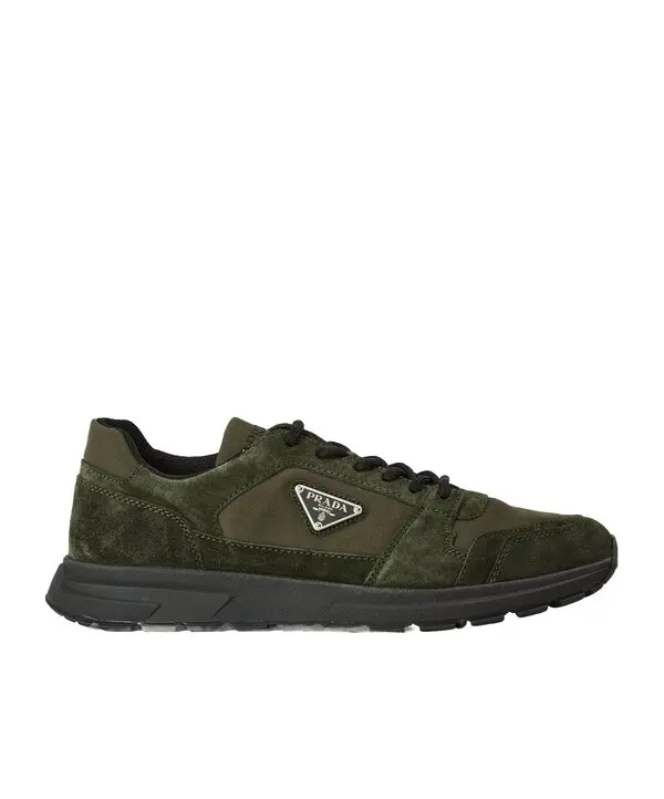 Prada Mixed Fabric Running Sneakers