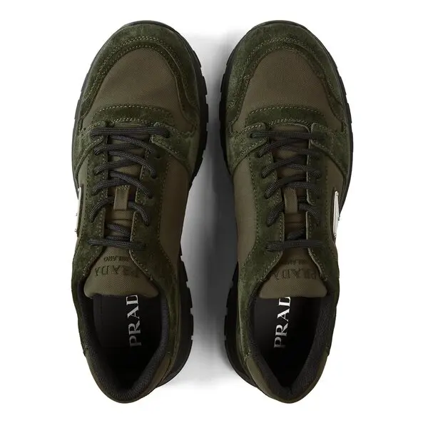 Prada Mixed Fabric Running Sneakers