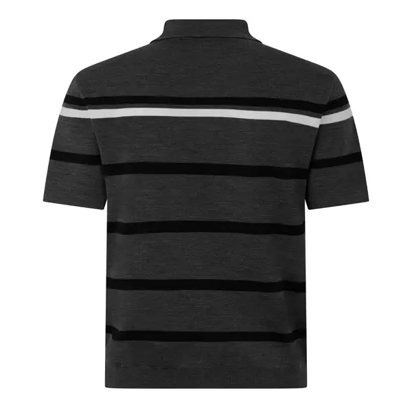 Gucci Striped Short-sleeve Knit Polo