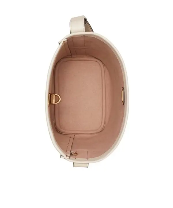 Tory Burch Lock Slim Bucket Bag - Light Stone