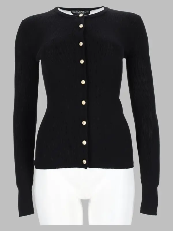 Dolce & Gabbana Ribbed Cashmere Cardigan