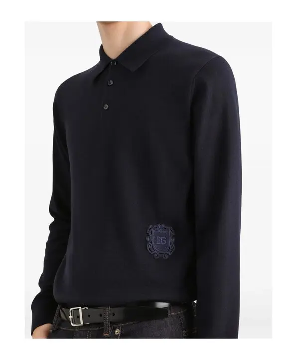 Dolce & Gabbana Virgin Wool Polo Shirt
