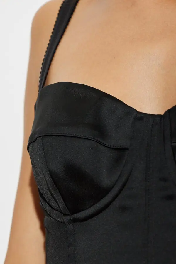 Dolce & Gabbana Dolce Gabbana Bustier-style Midi Dress