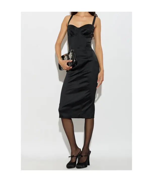 Dolce & Gabbana Dolce Gabbana Bustier-style Midi Dress