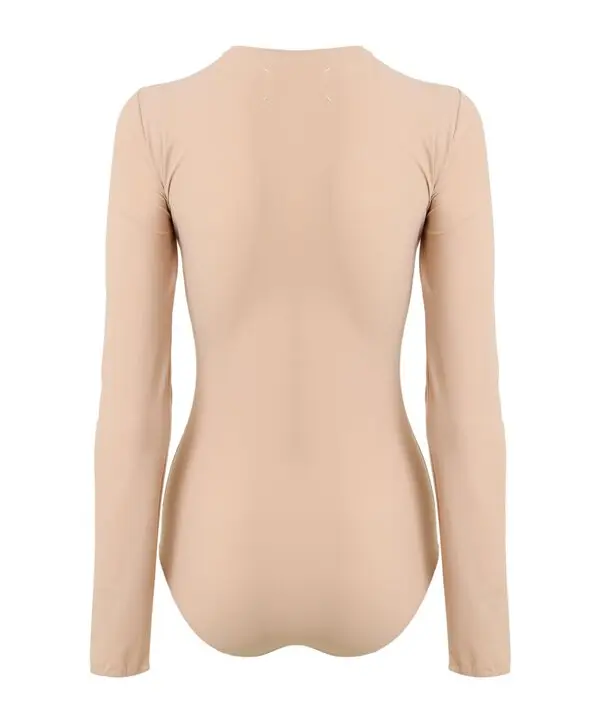 MAISON MARGIELA Crew Neck Long-sleeve Bodysuit - No