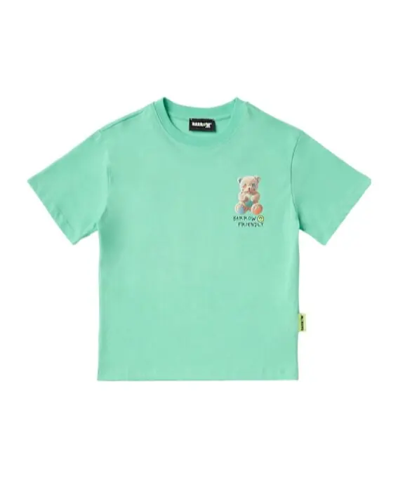 BARROW Graphic Bear Print Short Sleeve T-shirt
