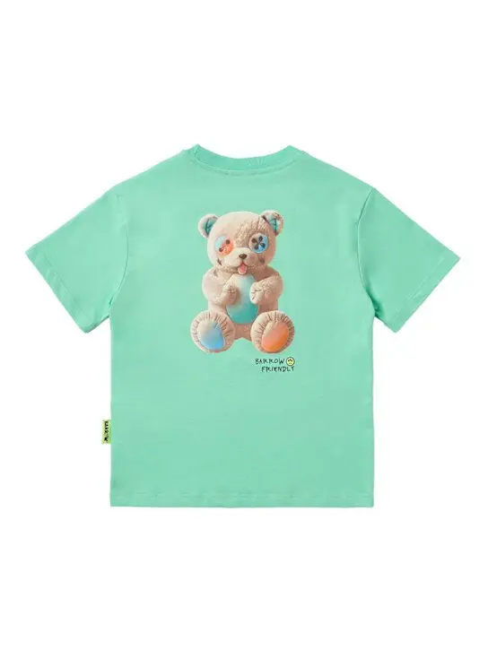 BARROW Graphic Bear Print Short Sleeve T-shirt