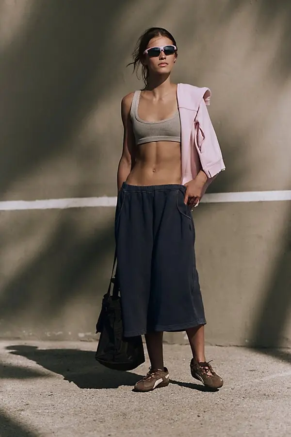 Free People Trackline Pants - Midnight Navy