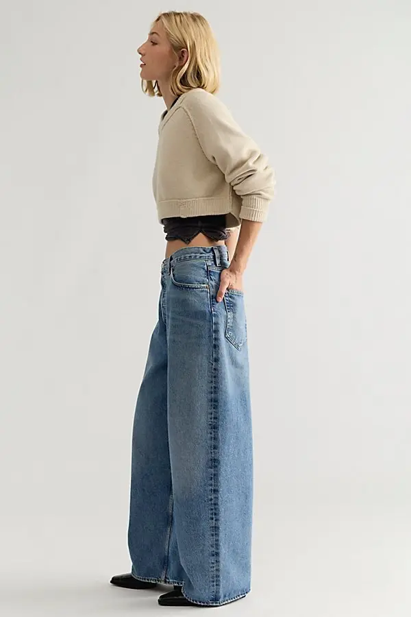 AGOLDE Rounded Baggy Jeans - Downplay