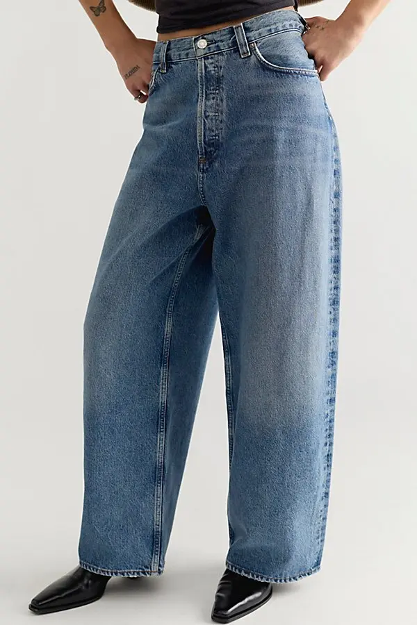 AGOLDE Rounded Baggy Jeans - Downplay