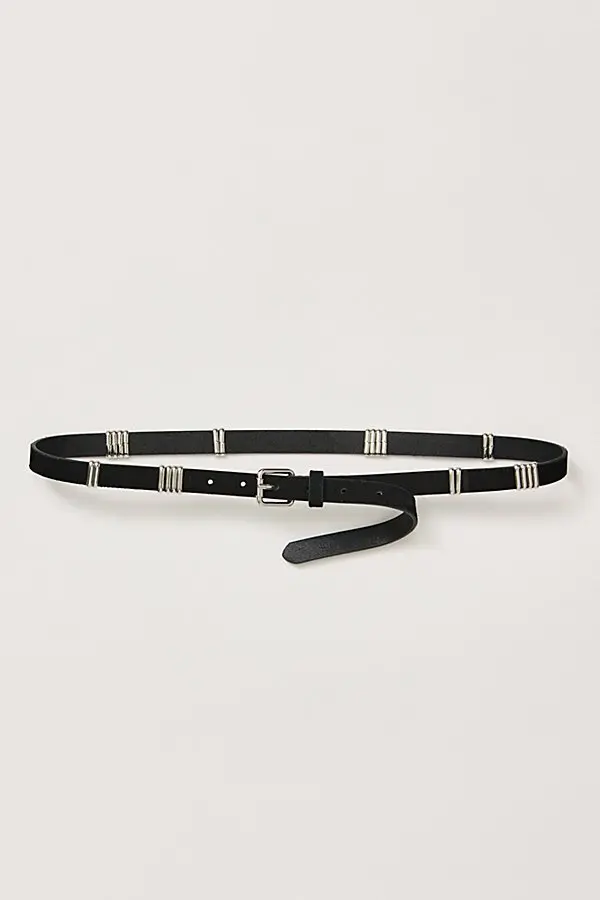 Free People Millie Microslim Belt - Black