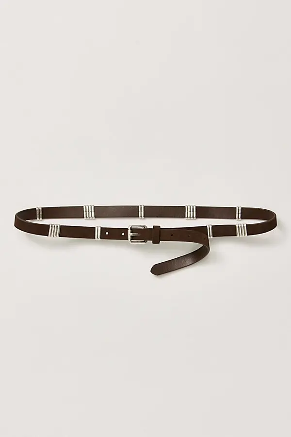 Free People Millie Microslim Belt - Espresso