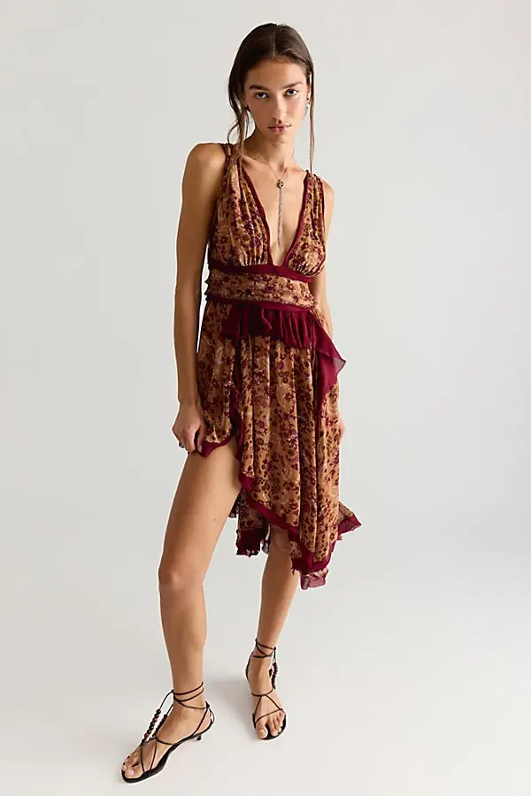 Free People Worn N' Wild Printed Tunic - Neutral Combo